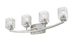 Z-Lite Zaid Brushed Nickel 4 Light Vanity Light at Menards®