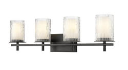 Z-Lite Grayson Matte Black 4-Light Vanity Light at Menards®