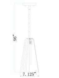 Z-Lite Farrell Brushed Nickel 1-Light Pendant at Menards®