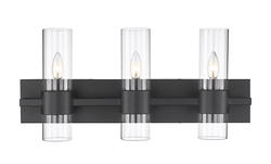 Z-Lite Lawson Matte Black 3 Light Vanity Light at Menards®