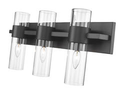 Z-Lite Lawson Matte Black 3 Light Vanity Light at Menards®