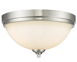 Z-Lite Bordeaux Brushed Nickel 3 Light Flush Mount Ceiling Light at ...