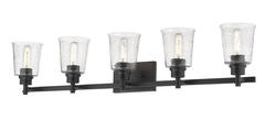 Z-Lite Bohin Matte Black 5 Light Vanity Light at Menards®
