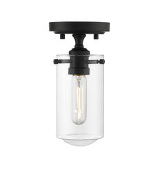 Z-Lite Delaney Matte Black 1 Light Flush Mount Ceiling Light at Menards®