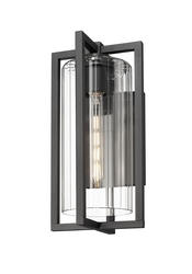 Z-Lite Aura 1-Light Black Outdoor Wall Light at Menards®
