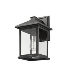 Z-Lite Portland 1 Black 1 Light Outdoor Wall Light at Menards®