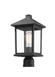 Z-Lite Portland Black 1 Light Post Mount Light at Menards®