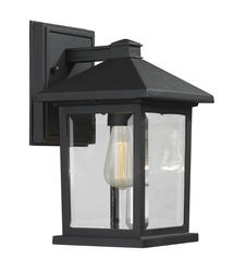 Z-Lite Portland Black 1 Light Outdoor Wall Light at Menards®