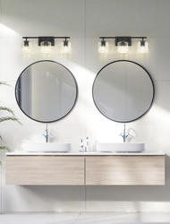 Z-Lite Landon Matte Black 3-Light Vanity Light at Menards®