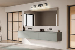 Z-Lite Landon Matte Black 5-Light Vanity Light at Menards®