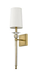 Z-Lite Ava Rubbed Brass 1 Light Wall Sconce at Menards®