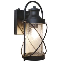 Patriot Lighting® Lanty Dusk-to-Dawn Matte Black Outdoor Wall Light at ...