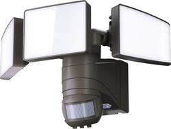 Patriot Lighting® Solar Bronze LED Tri Head Motion Sensor Outdoor ...