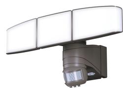 Patriot Lighting® Solar Bronze LED Tri Head Motion Sensor Outdoor ...