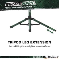 Masterforce® 40000 Lumen LED Tripod Work Light at Menards®