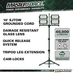 Masterforce® 40000 Lumen LED Tripod Work Light at Menards®