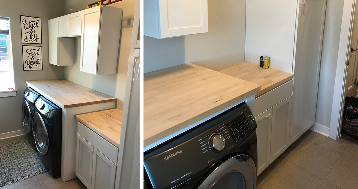 Butcher Block Laundry Room - Project by Brad at Menards®