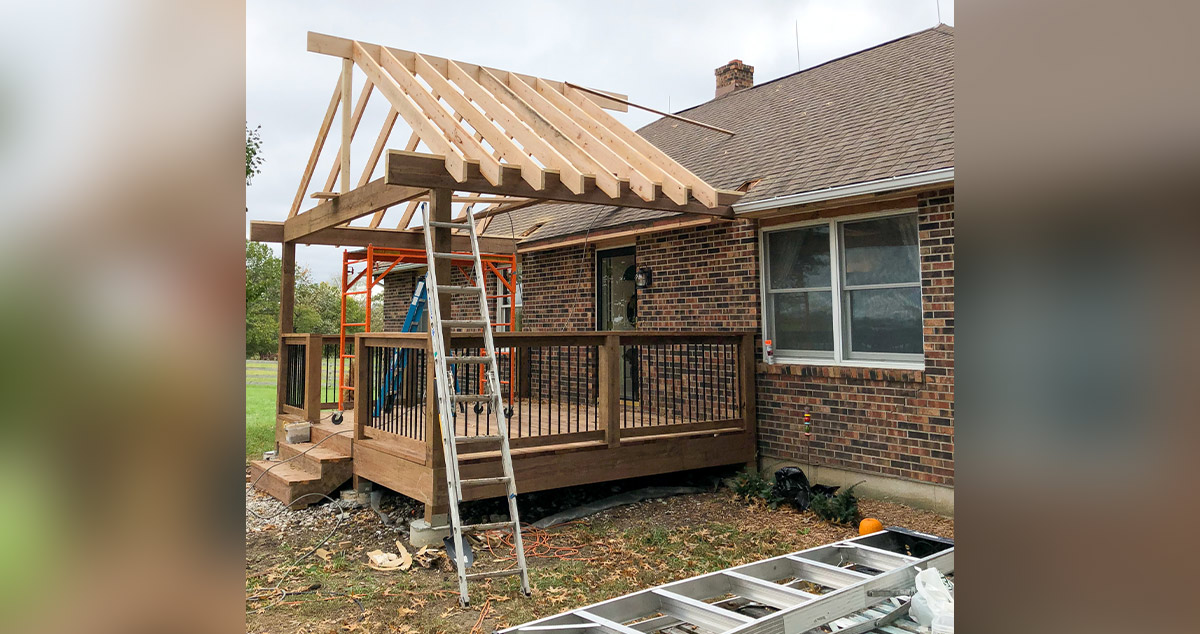Homey Covered Porch - Project by Will at Menards®