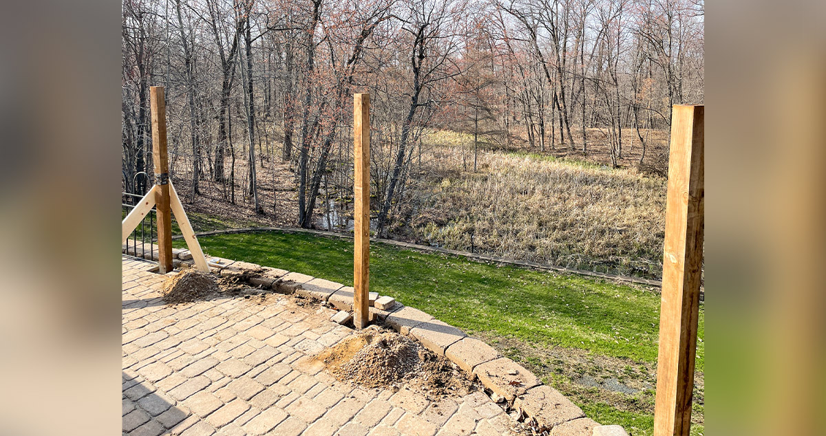 Upper Level Patio Fence - Project by Allen at Menards®