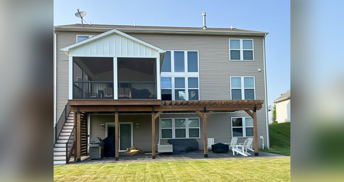 Screened-In Porch & Pergola - Project by Michael at Menards®