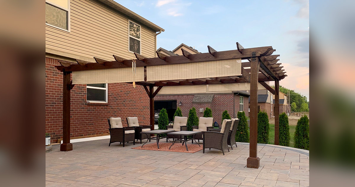 Patio Pergola with Shades - Project by Chandra at Menards®