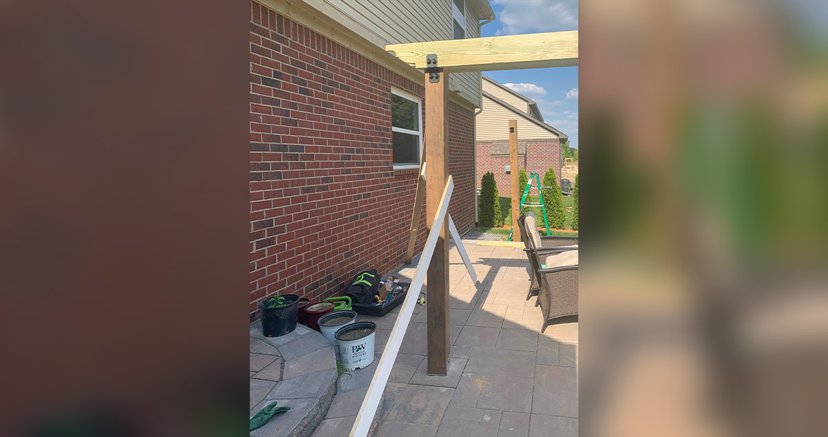 Patio Pergola with Shades - Project by Chandra at Menards®