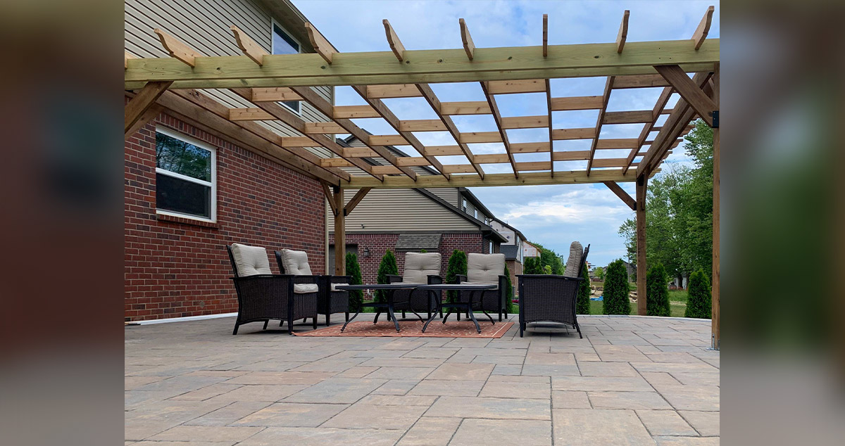 Patio Pergola with Shades - Project by Chandra at Menards®