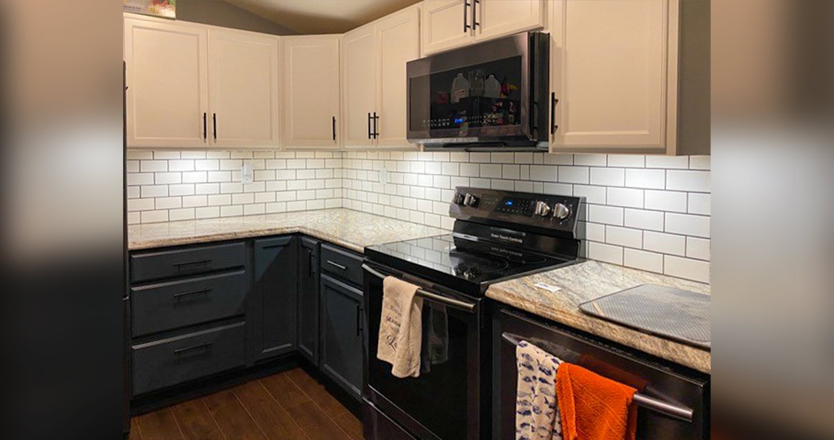 Subway Tile Kitchen Backsplash - Project by Cedric at Menards®