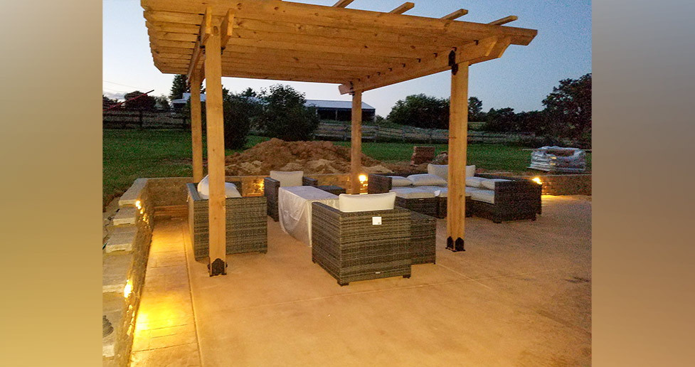 Retaining Wall Around Patio - Project by Ryan at Menards®