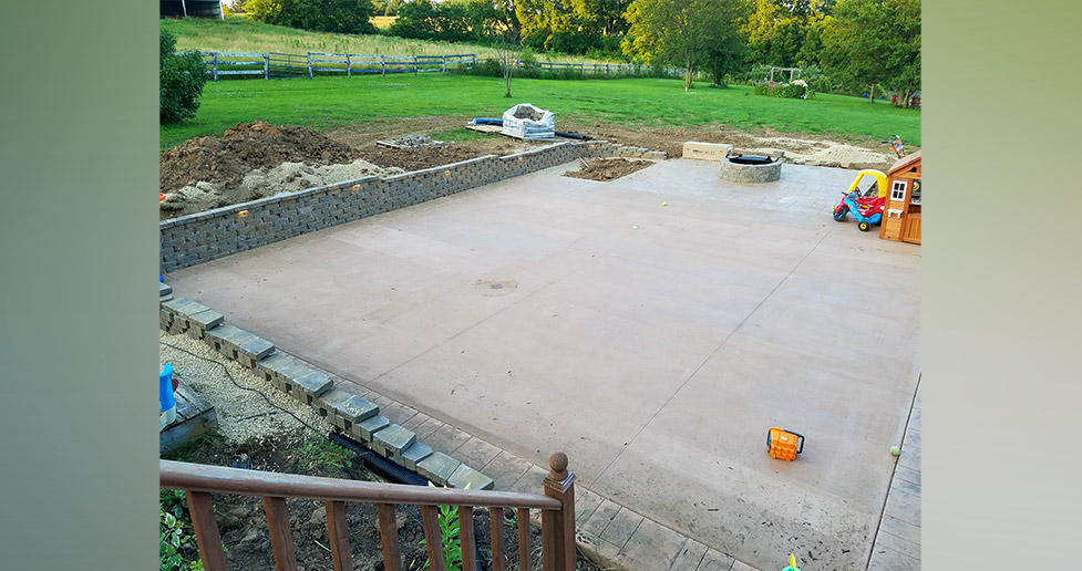 Retaining Wall Around Patio - Project by Ryan at Menards®