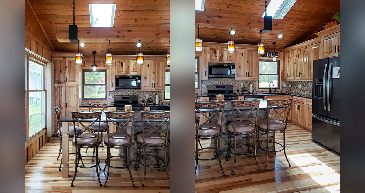 Hickory & Stone Kitchen - Project by Jeremy at Menards®