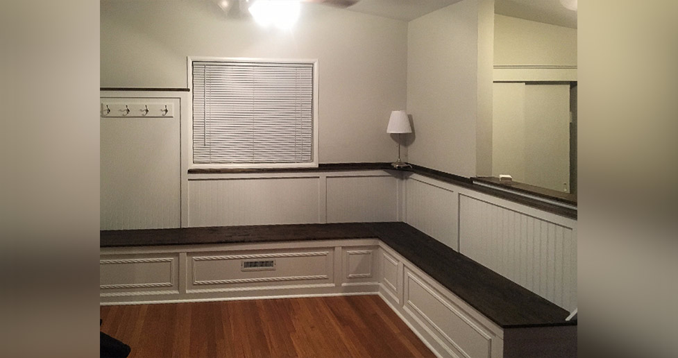 Built-In Bench & TV Unit - Project by Jim at Menards®