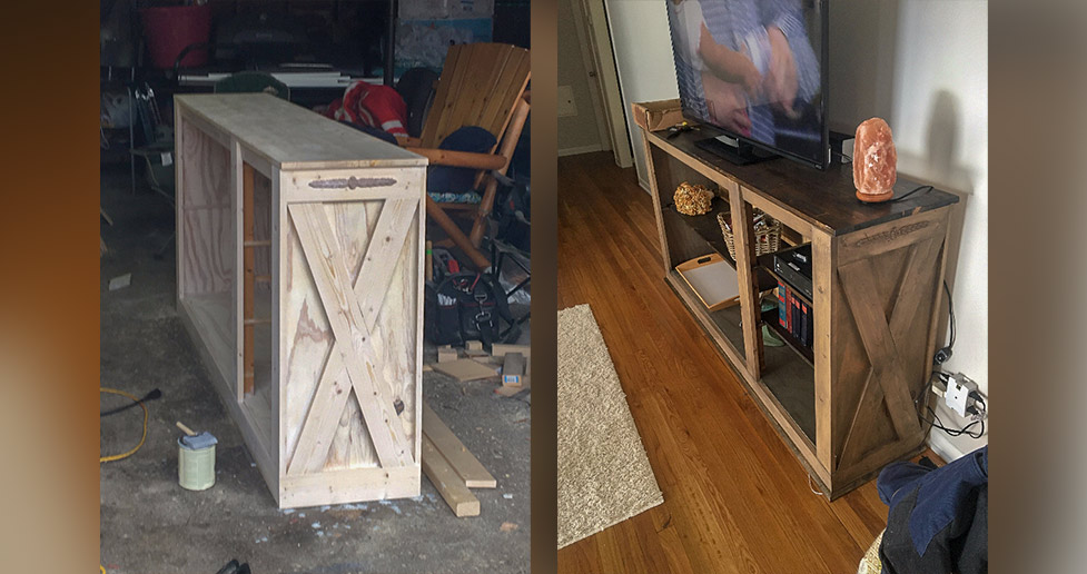 Built-In Bench & TV Unit - Project by Jim at Menards®