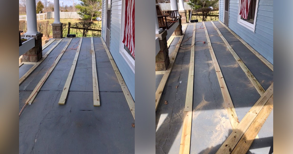 Fresh New Porch - Project by Margy at Menards®