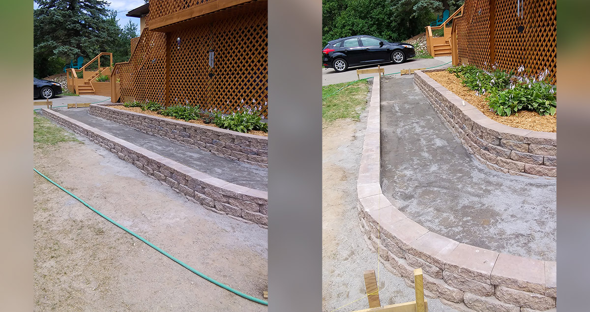 Patio & Retaining Wall - Project by Murelene at Menards®