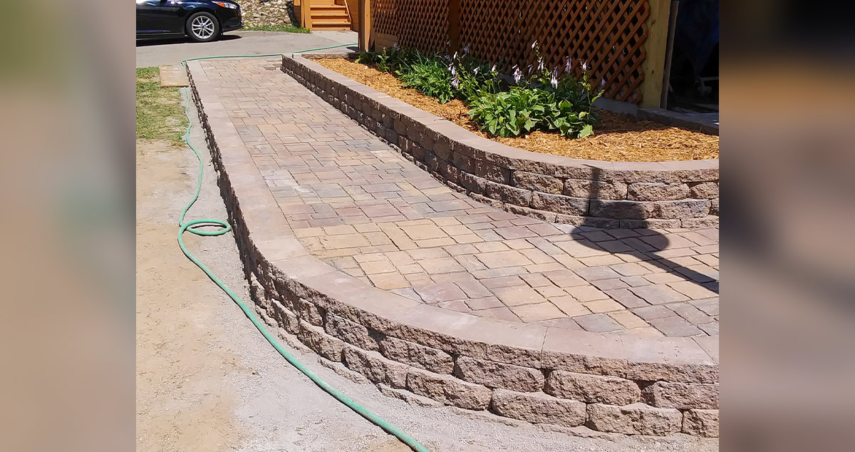 Patio & Retaining Wall - Project by Murelene at Menards®
