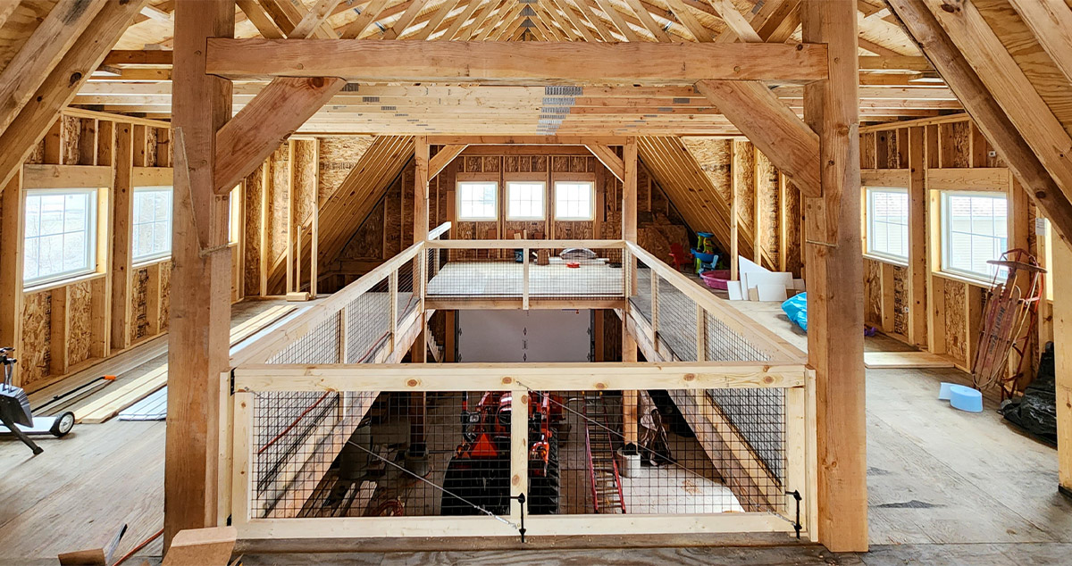 Michigan Hybrid Timber Frame Barn/Garage - Project by Jeff at Menards®