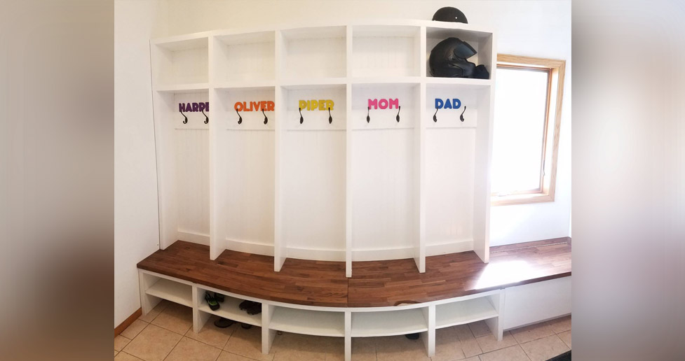 Mudroom Cubbies - Project by Erik at Menards®