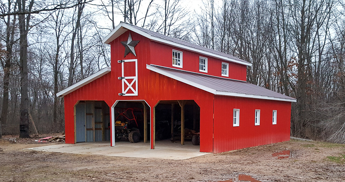3-Door Kentucky Style Barn - Project by Leonard at Menards®