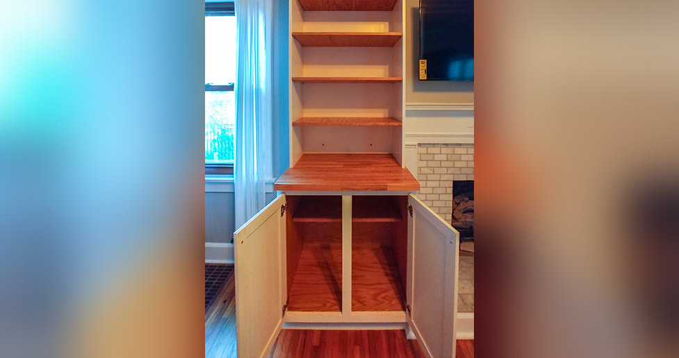 Mantel & Built-In Shelves - Project by Kenneth at Menards®