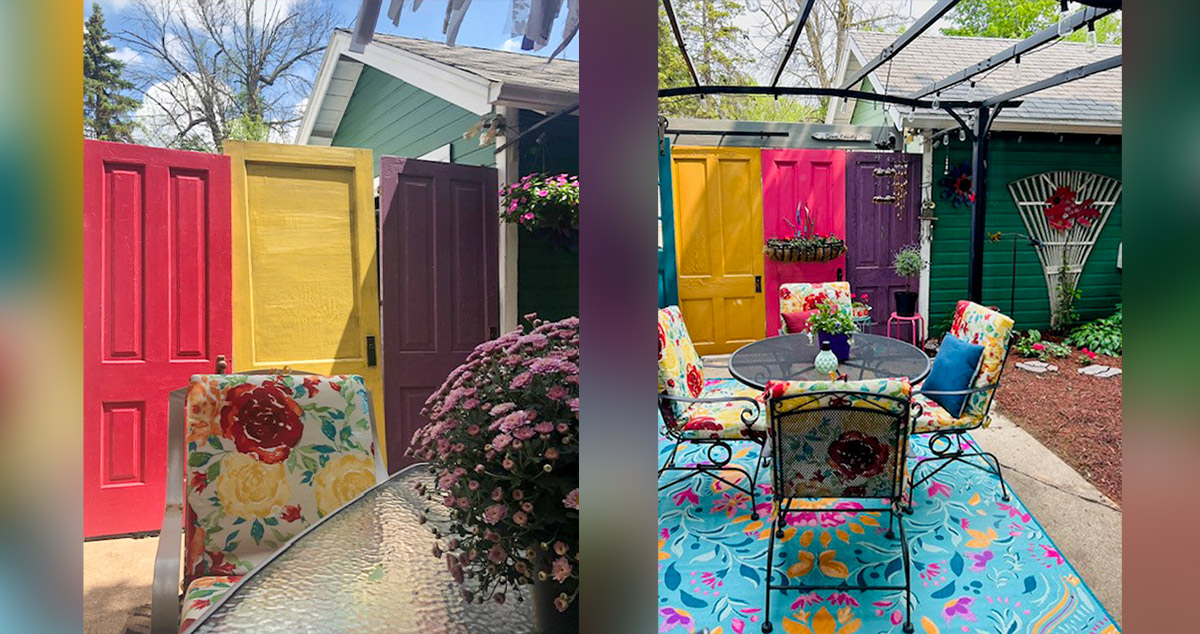 Backyard Door Art - Project by Rose at Menards®