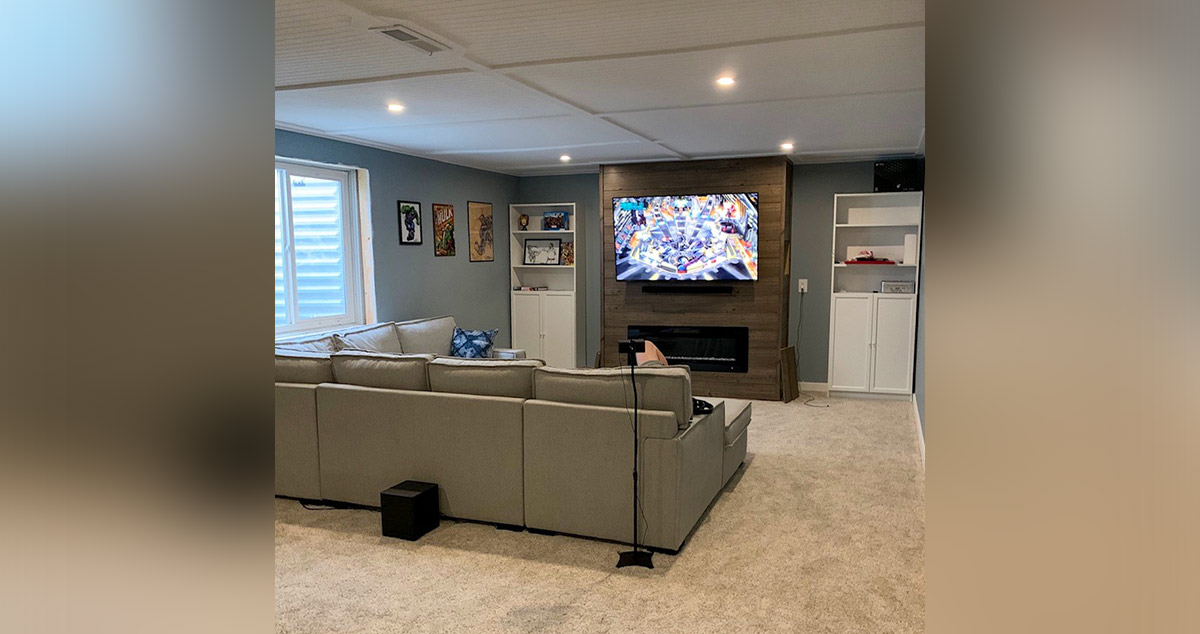 Basement Family Room - Project by Andrew at Menards®