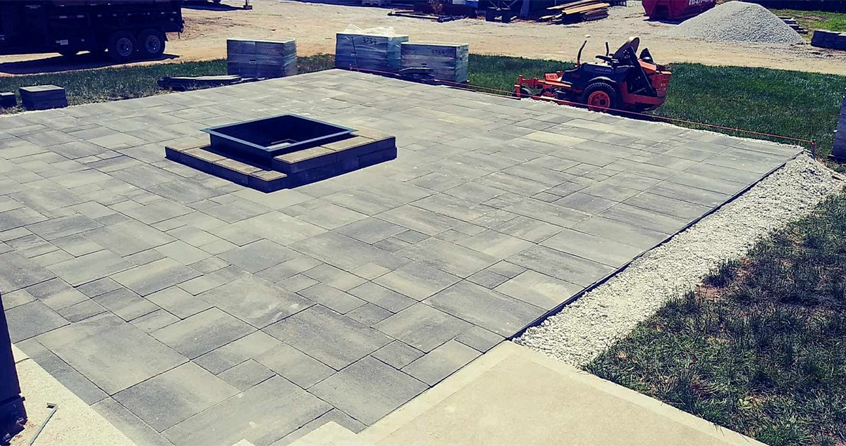 Patio & Fire Pit Install - Project by Pamela at Menards®