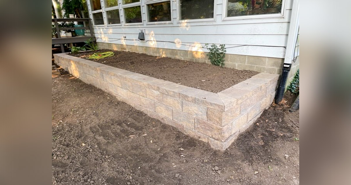 Menards Landscape Block Retaining Wall Concrete Block Projects At