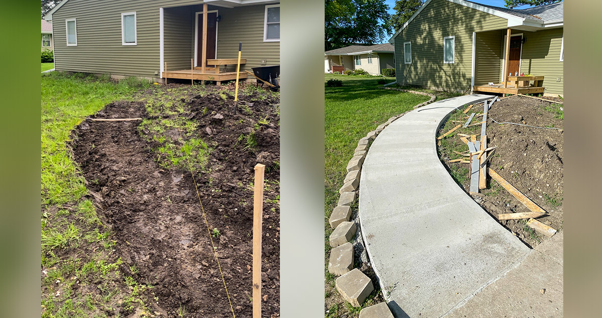 Sidewalk Landscaping - Project by Wesley at Menards®