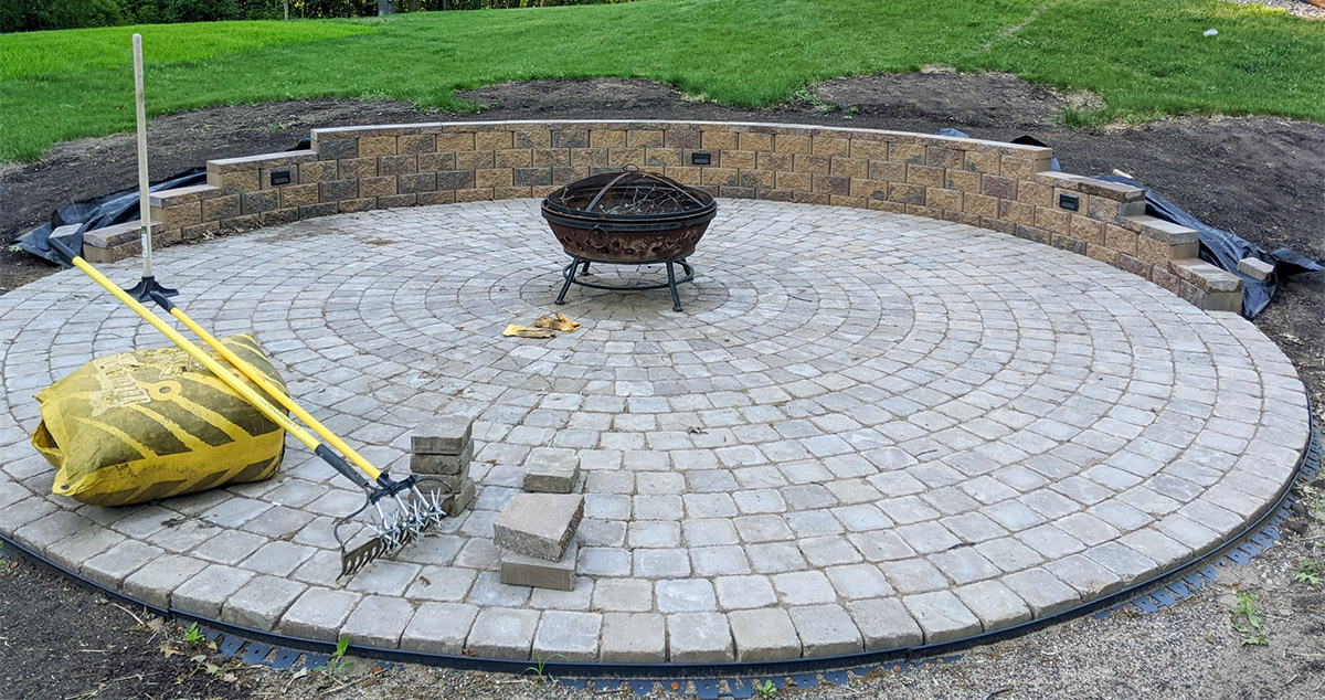 Hillside Fire Pit Patio - Project by Theodore at Menards®