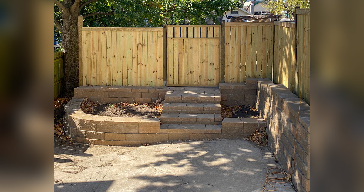 New Retaining Wall - Project by Mike at Menards®