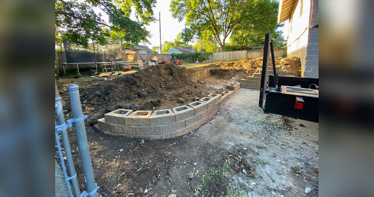 New Retaining Wall - Project by Mike at Menards®