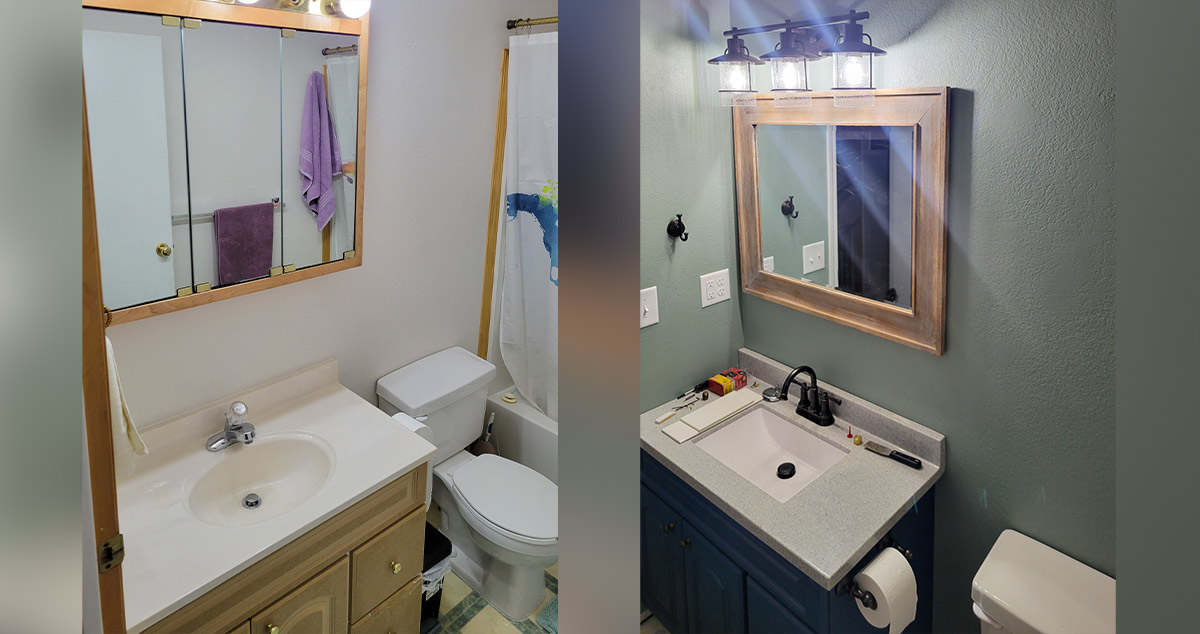 Outdated Bath Remodel - Project by Wendy at Menards®