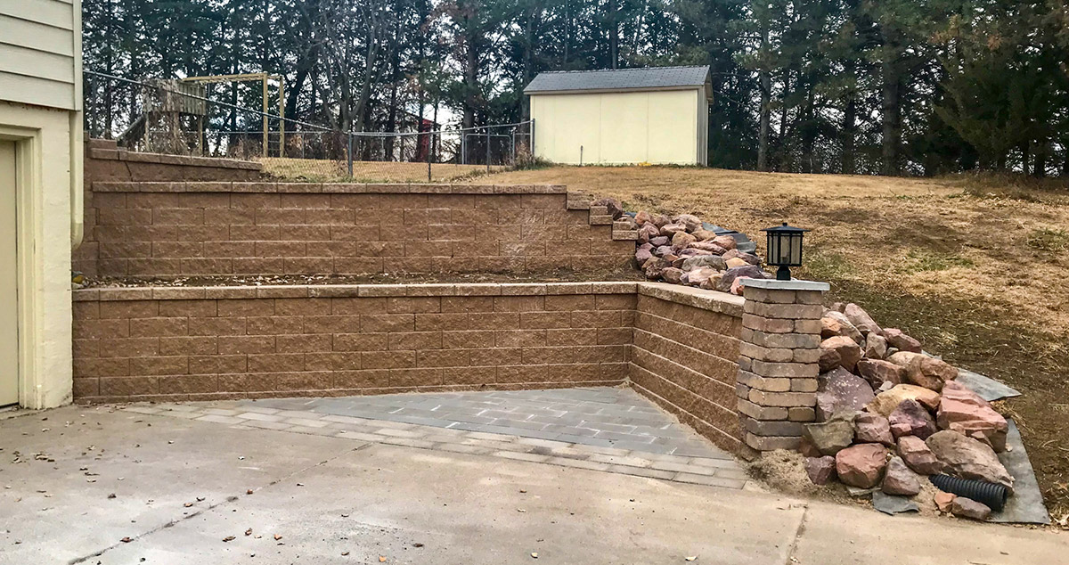 Upgraded Retaining Walls - Project by Kenneth at Menards®